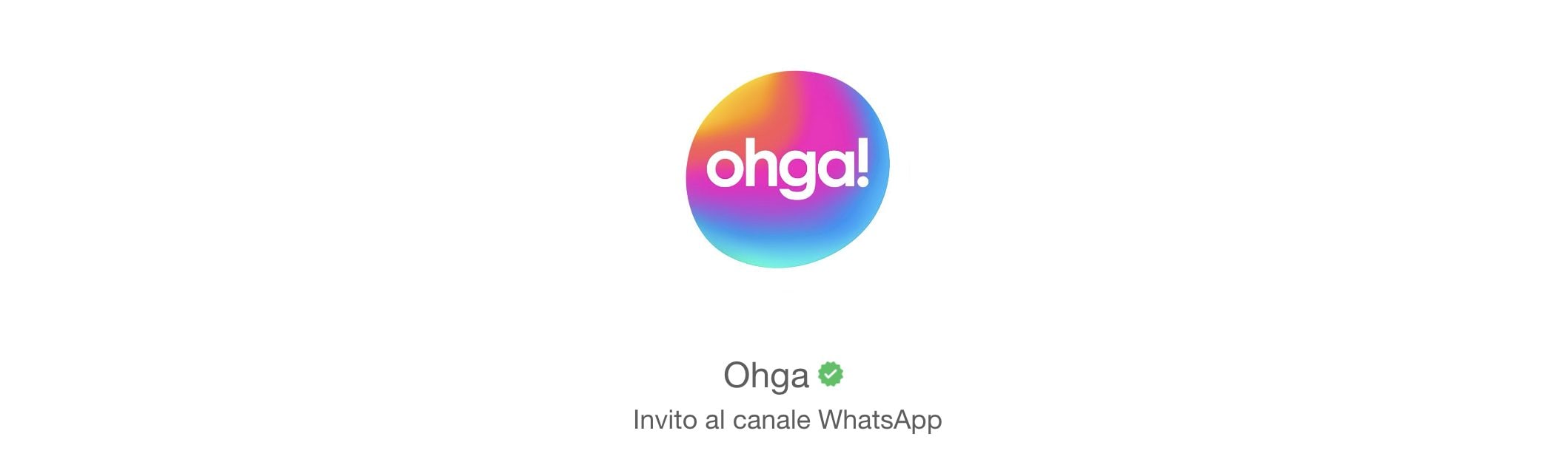 Sapevi che ora Ohga è anche su Whatsapp? Iscriviti al nostro canale ...